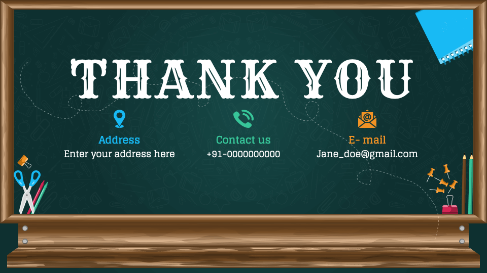 Free Back to School Chalkboard Presentation for Google Slides and ...