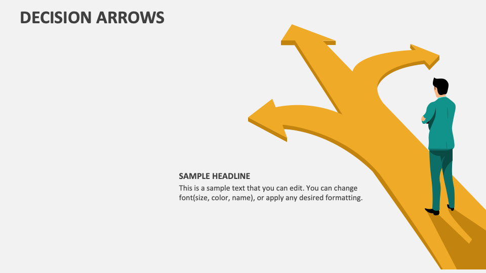 Decision Arrows PowerPoint and Google Slides Template - PPT Slides