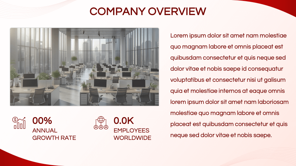 Abstract Red Presentation Theme for Google Slides and PowerPoint - PPT ...