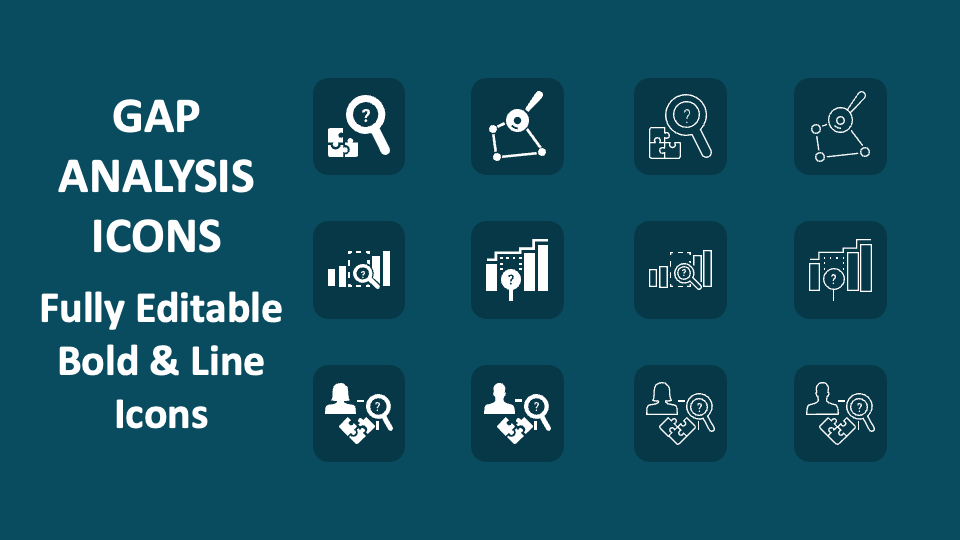 Gap Analysis Icons for Google Slides and PowerPoint
