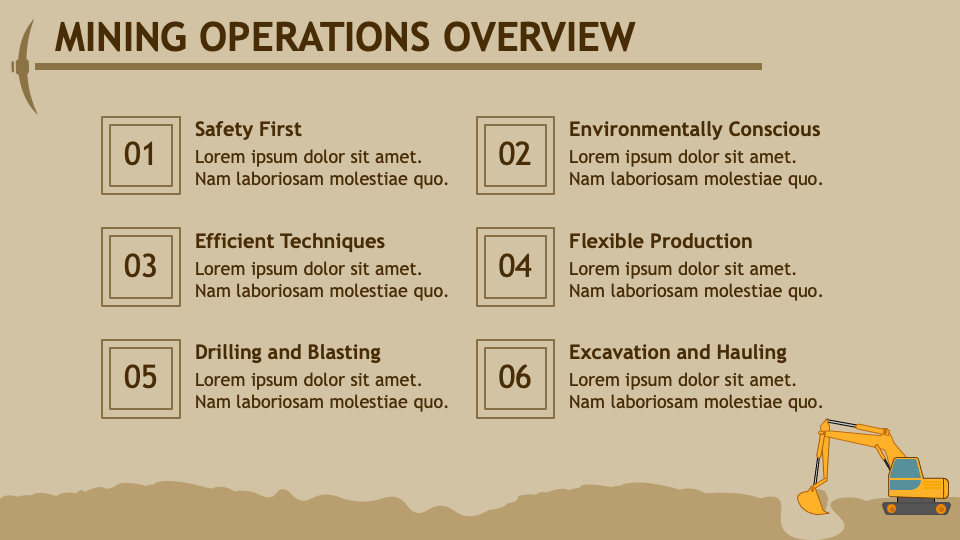 Mining Industry Business Plan PowerPoint and Google Slides Template ...