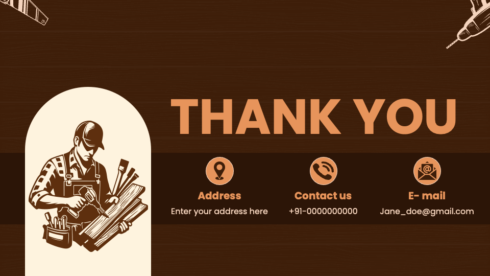 Free Carpentry Theme for Google Slides and PowerPoint