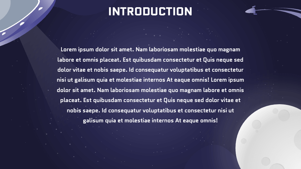 Free Space Exploration Theme for Google Slides and PowerPoint