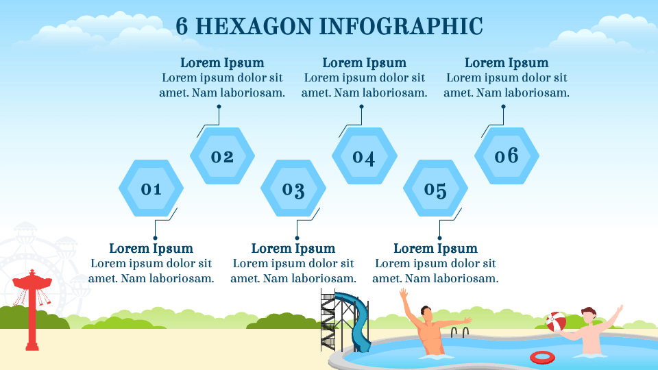 Free Water Park Presentation Theme for Google Slides and PowerPoint