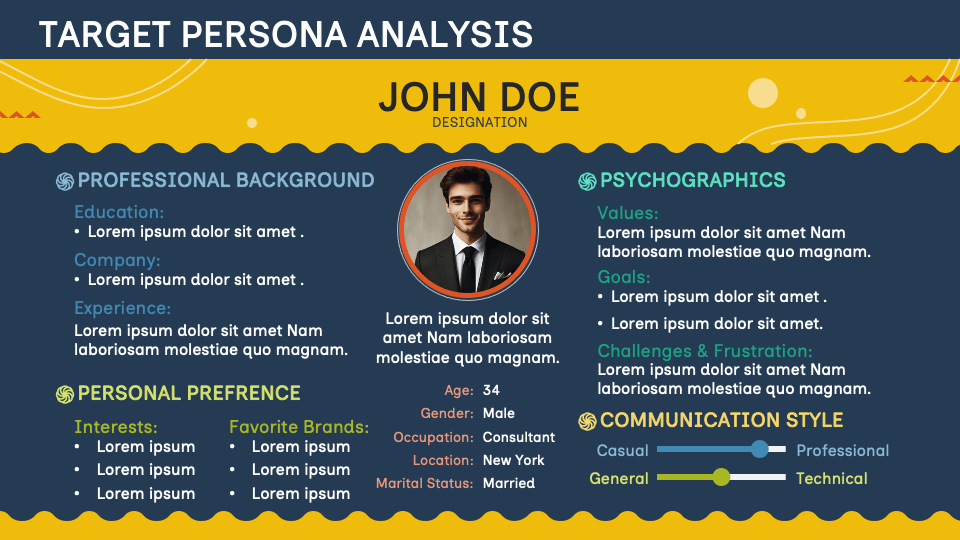 Target Persona Analysis Template for Google Slides and PowerPoint - PPT ...