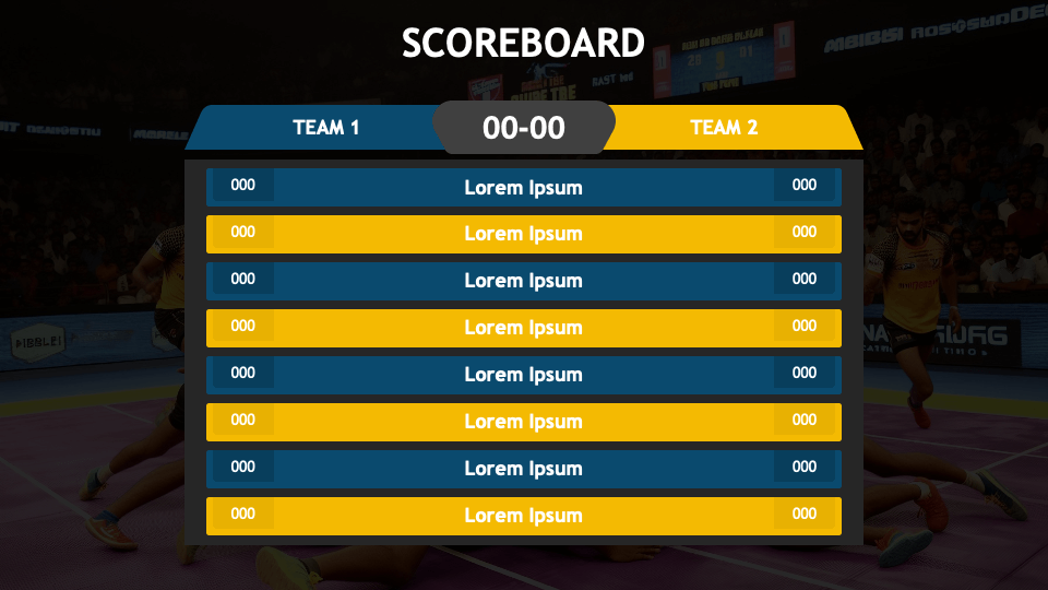 Free Kabaddi Presentation Theme for Google Slides and PowerPoint