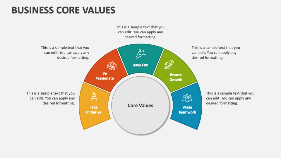 Business Core Values Template for PowerPoint and Google Slides - PPT Slides