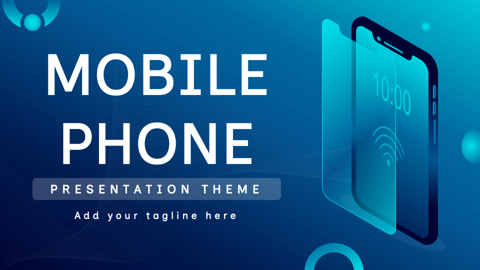 Free Mobile Phone Presentation Theme for Google Slides and PowerPoint