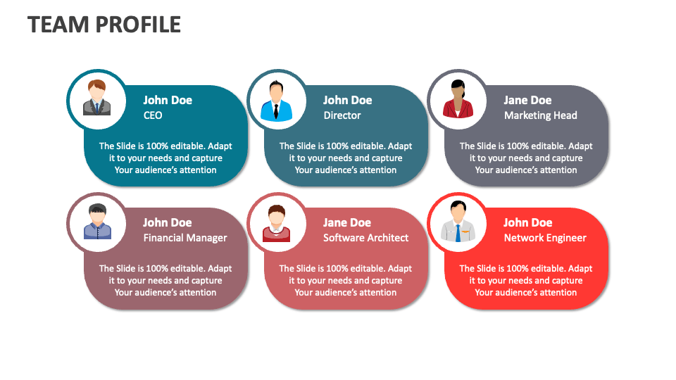 Team Profile Template for PowerPoint and Google Slides - PPT Slides