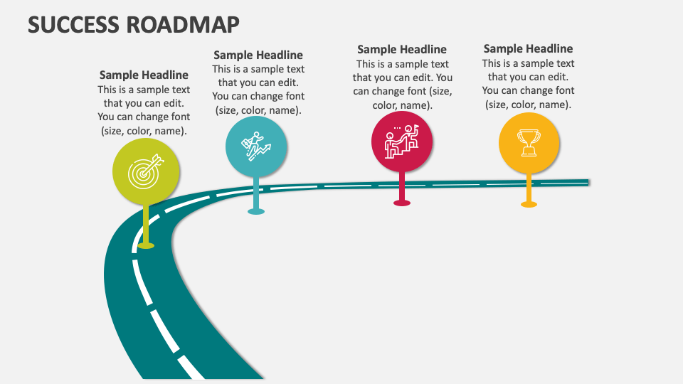 Success Roadmap PowerPoint and Google Slides Template - PPT Slides