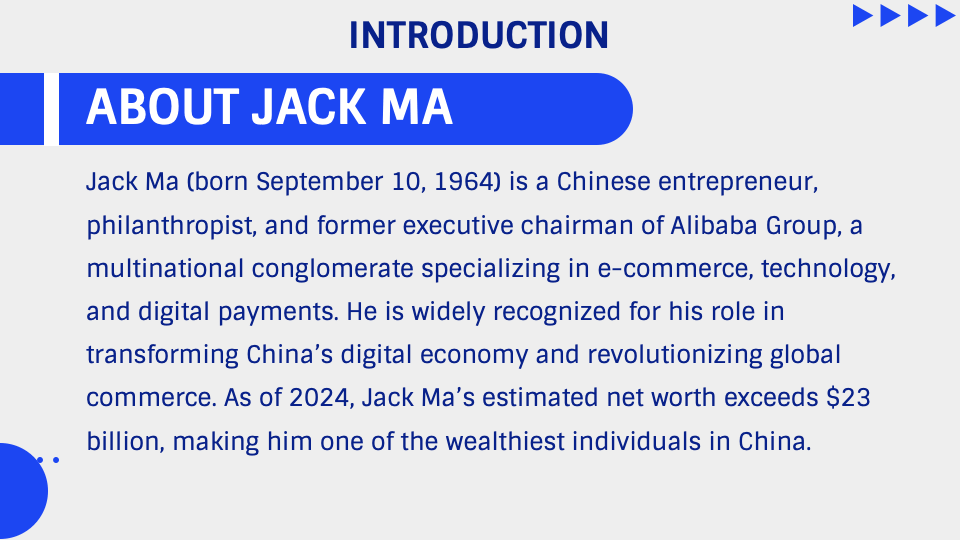 Free - Jack Ma Presentation Template for Google Slides and PowerPoint ...