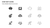 Chat Bot Icons for Google Slides and PowerPoint