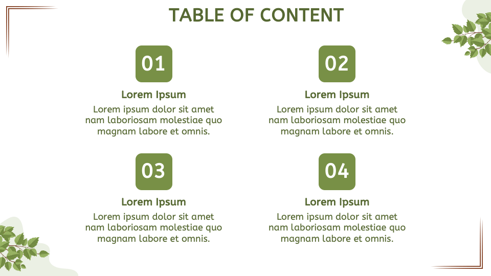 Free Tree Leaves Theme for Google Slides and PowerPoint