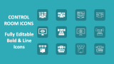 Control Room Icons for Google Slides and PowerPoint