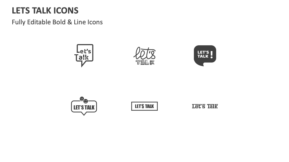 Lets Talk Icons for Google Slides and PowerPoint