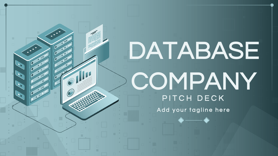 Database Company Pitch Deck for Google Slides and PowerPoint
