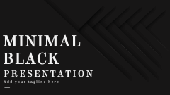 Minimal Black Presentation Template for Google Slides and PowerPoint ...