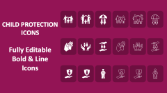 Child Protection Icons for Google Slides and PowerPoint