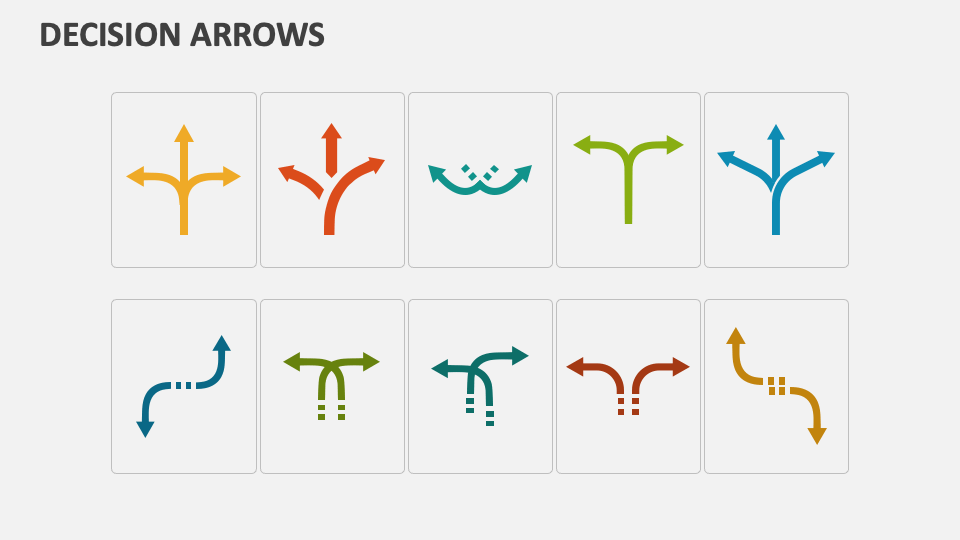 Decision Arrows PowerPoint and Google Slides Template - PPT Slides