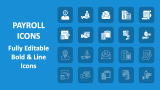 Payroll Icons for Google Slides and PowerPoint