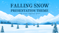 Free Falling Snow Presentation Theme for Google Slides and PowerPoint
