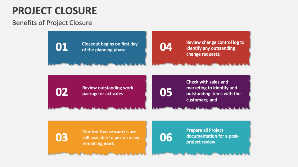 Project Closure Template for PowerPoint and Google Slides - PPT Slides