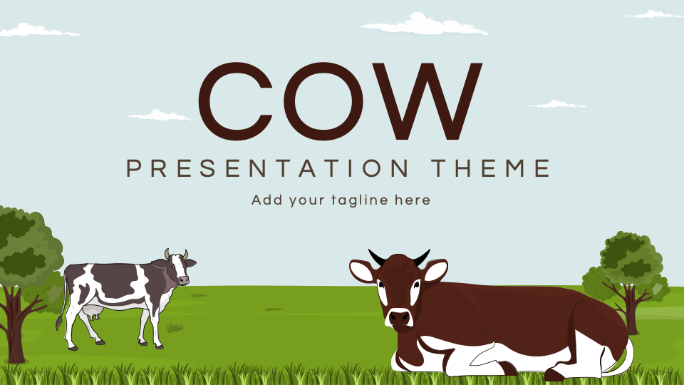 Free - Cow Presentation Template for Google Slides and PowerPoint - PPT ...