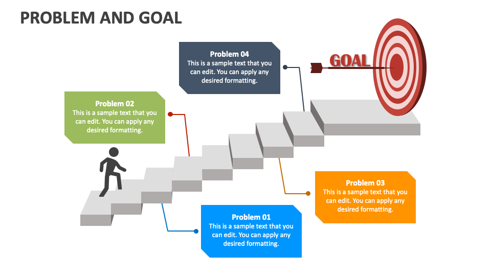 Problem and Goal PowerPoint and Google Slides Template - PPT Slides