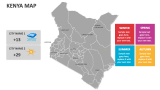 Kenya Map for Google Slides and PowerPoint - PPT Slides