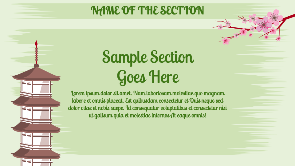 Japanese Garden Presentation Theme for PowerPoint and Google Slides ...