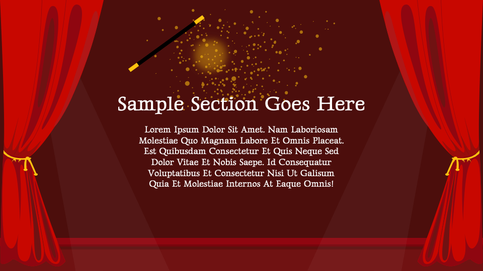 Magic Show Presentation Theme for PowerPoint and Google Slides - PPT Slides