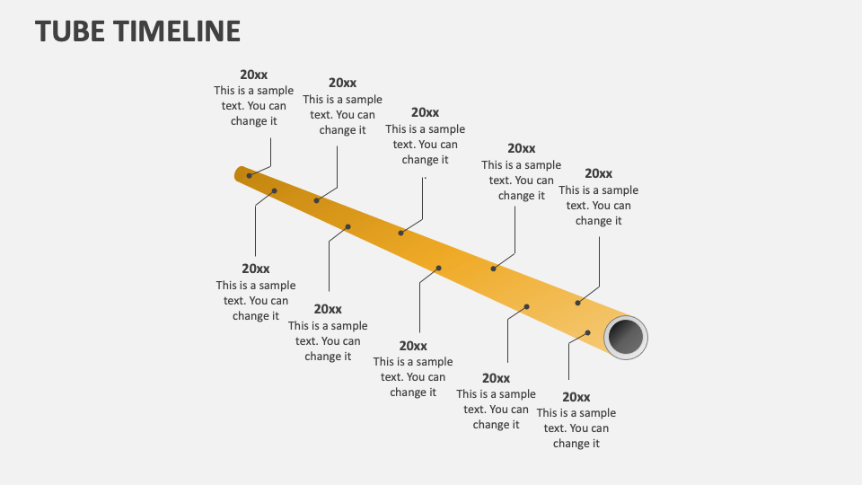 Tube Timeline Template for PowerPoint and Google Slides - PPT Slides