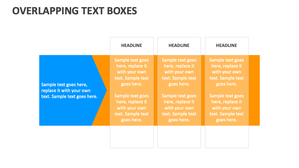 Overlapping Text Boxes Template for PowerPoint and Google Slides - PPT Slides