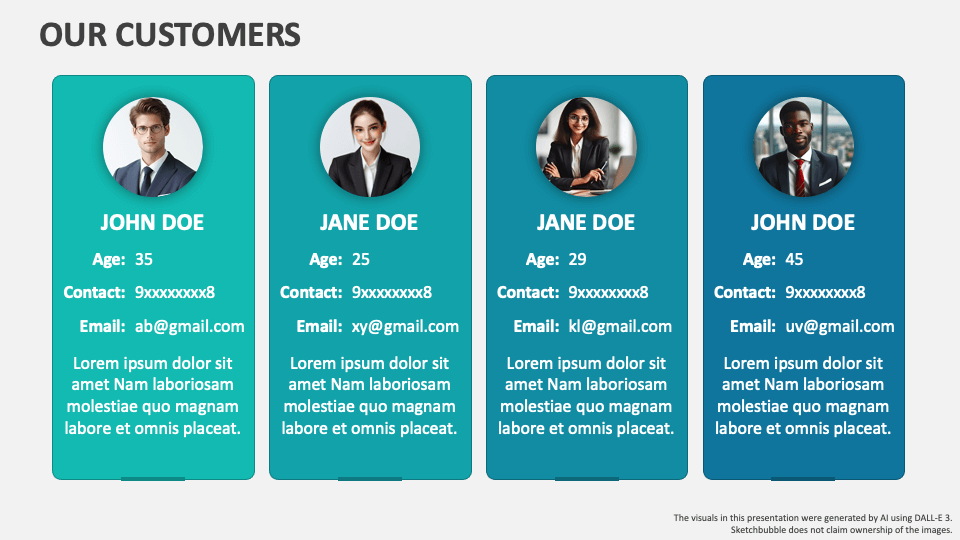 Our Customers Template for Google Slides and PowerPoint - PPT Slides