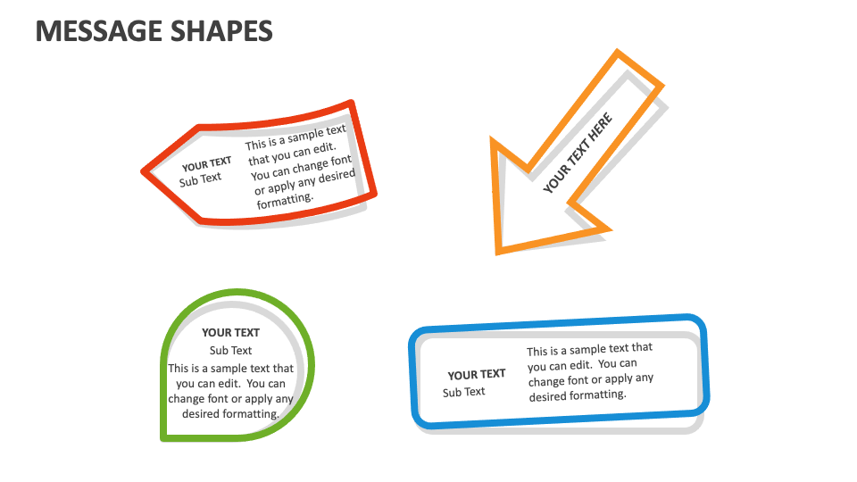 Message Shapes Template for PowerPoint and Google Slides - PPT Slides