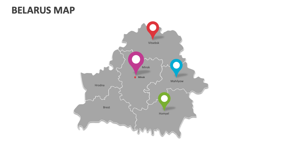 Belarus Map for Google Slides and PowerPoint - PPT Slides