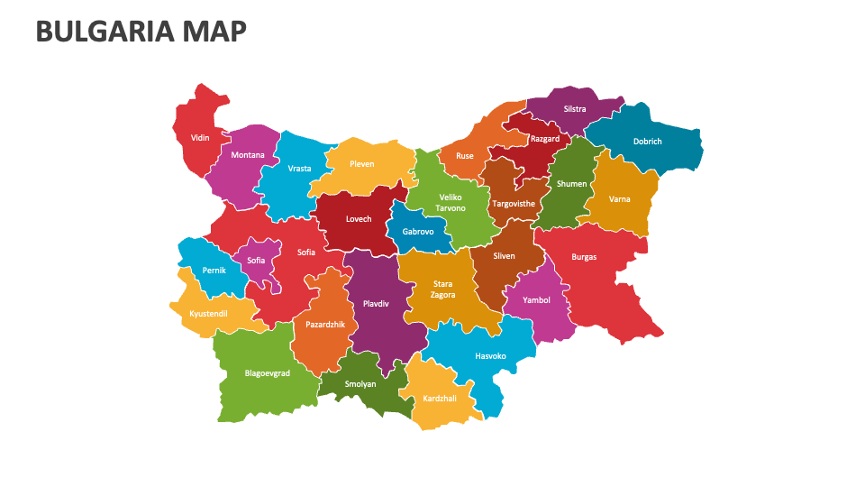 Bulgaria Map for Google Slides and PowerPoint - PPT Slides
