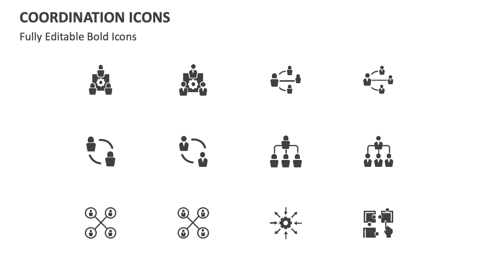 Coordination Icons for Google Slides and PowerPoint