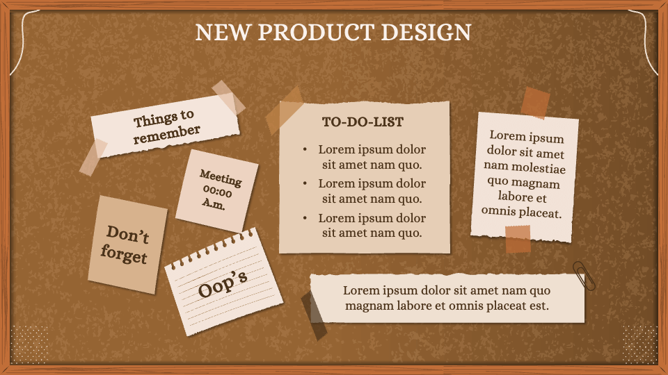 Free Cork Board Theme for Google Slides and PowerPoint