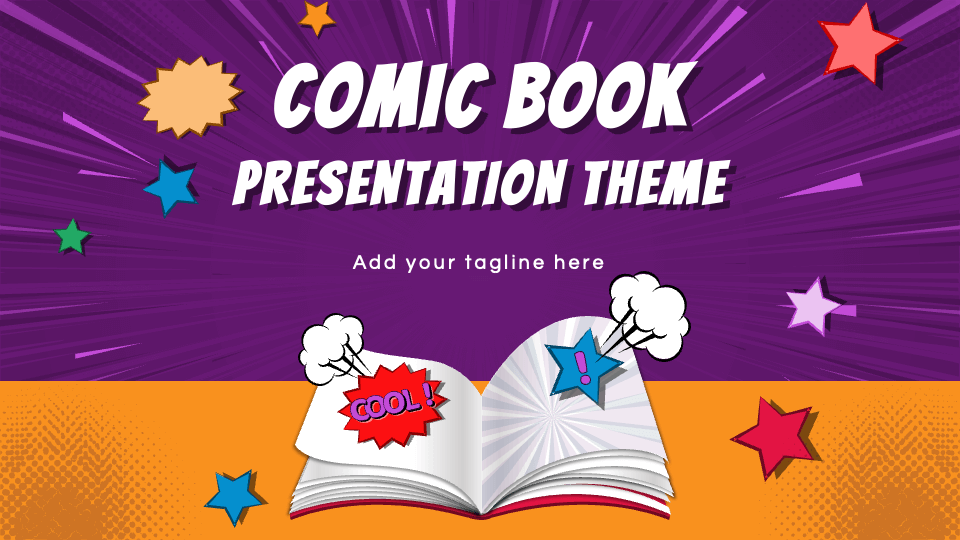 Free Comic Book Theme for Google Slides and PowerPoint