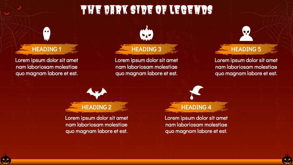 Scary Presentation Theme for Google Slides and PowerPoint - PPT Slides