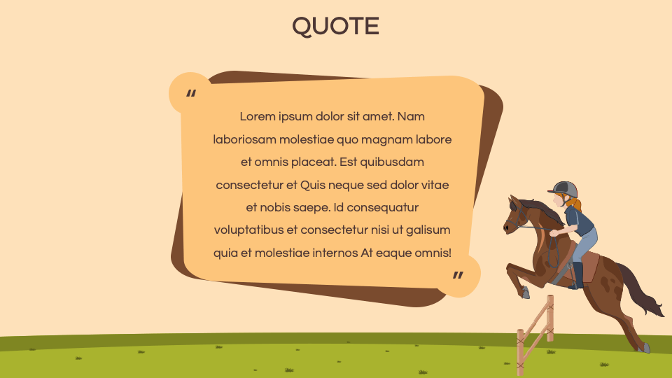 Free Equestrian Presentation Theme for Google Slides and PowerPoint