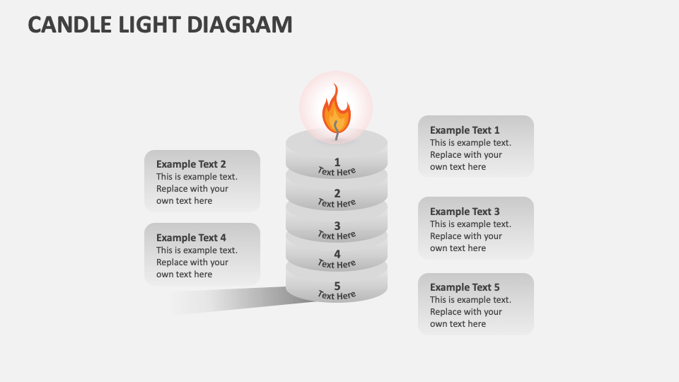 Candle Light Diagram Template for PowerPoint and Google Slides - PPT Slides