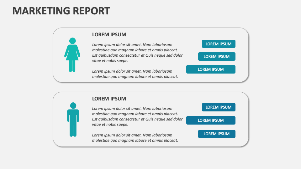 Marketing Report Template for PowerPoint and Google Slides - PPT Slides