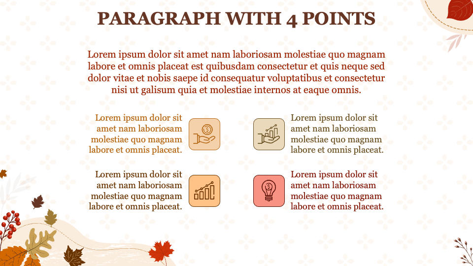 Free Autumn Leaves Presentation Theme for Google Slides and PowerPoint