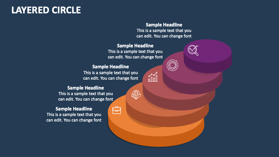 Layered Circle PowerPoint and Google Slides Template - PPT Slides