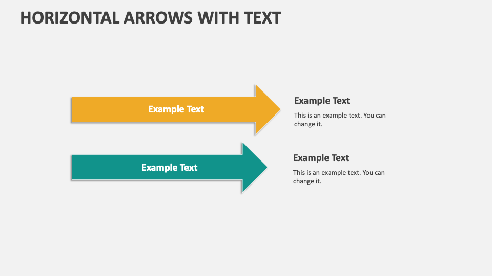 Horizontal Arrows with Text Template for PowerPoint and Google Slides ...