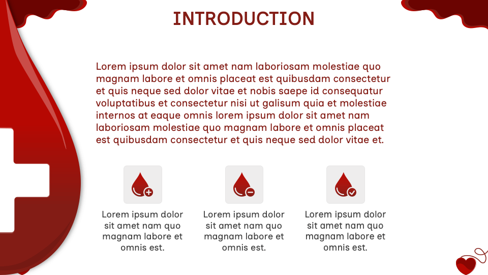Free Blood Donation Presentation Theme for Google Slides and PowerPoint