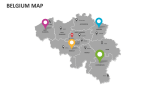Belgium Map for Google Slides and PowerPoint - PPT Slides