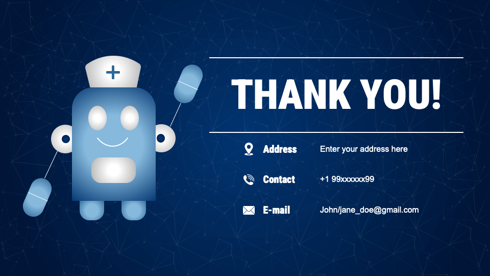 Robotics in Healthcare PowerPoint and Google Slides Template - PPT Slides